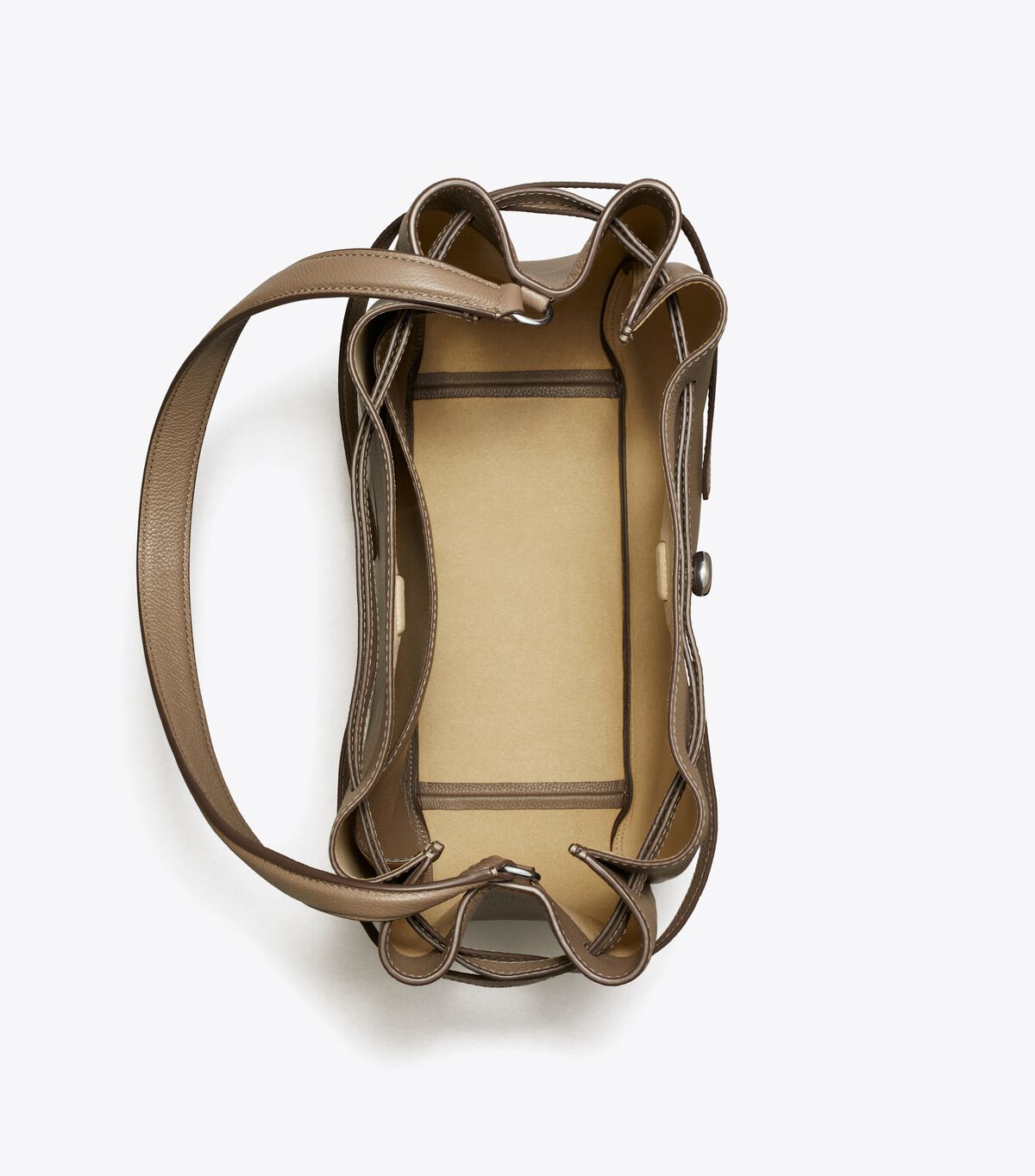 Large Romy Bucket Bag, Wild Mushroom | Tory Burch KW
