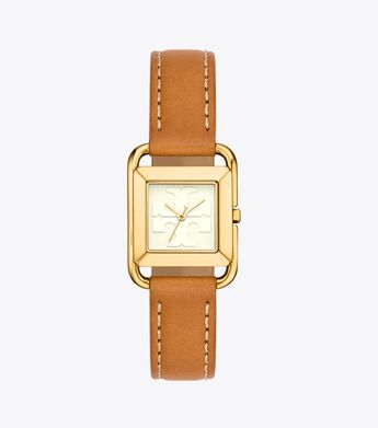 Miller Watch, Leather/Gold-Tone Stainless Steel | Watches & Bands for ...