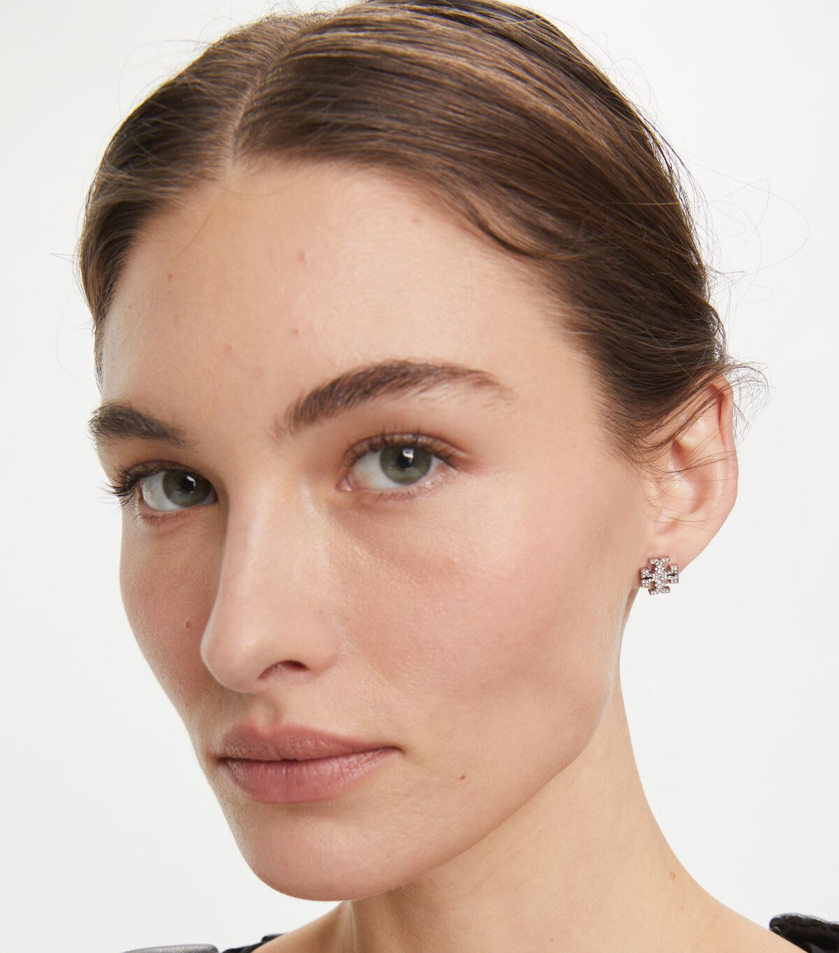 Icon Pave Stud Earrings, Tory Gold / Crystal | Tory Burch KW